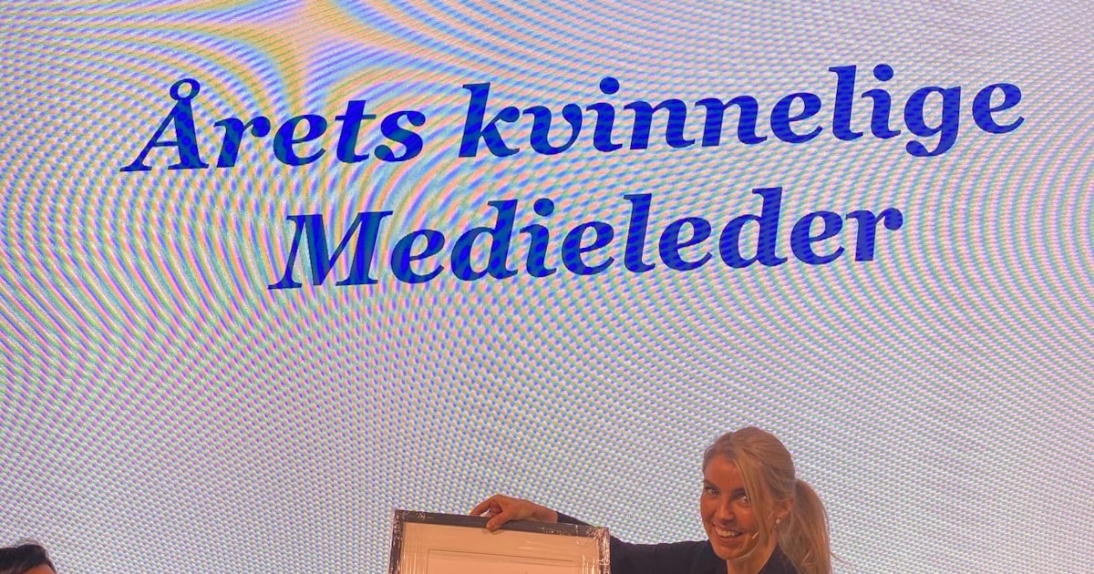 Alexandra Beverfjord kåret til årets kvinnelige medieleder