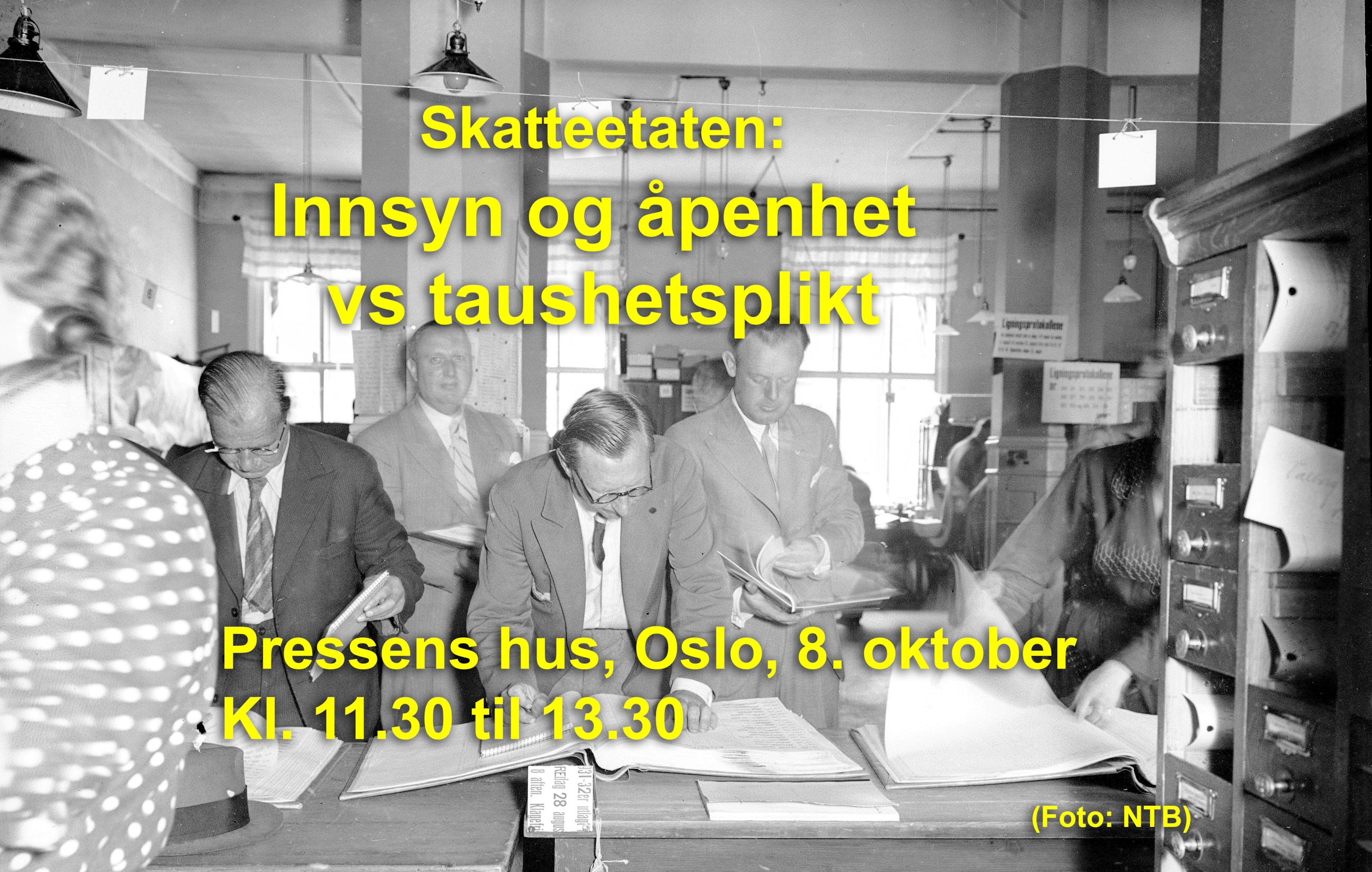 Skatteetaten inviterer: Seminar om åpenhet versus taushetsplikt